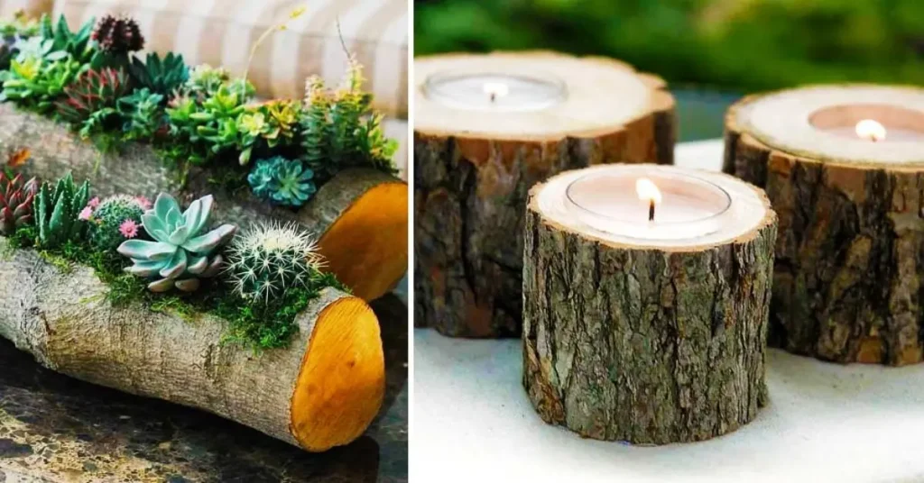 🌳 12 Creative Ways to Recycle a Tree Trunk & Beautify Your Garden ...